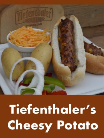 CHEESY POTATO BRAT - Tiefenthaler Quality Meats